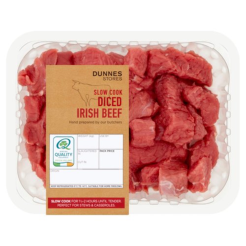 Dunnes Stores Slow Cook Diced Irish Beef 0.380kg - Dunnes Stores