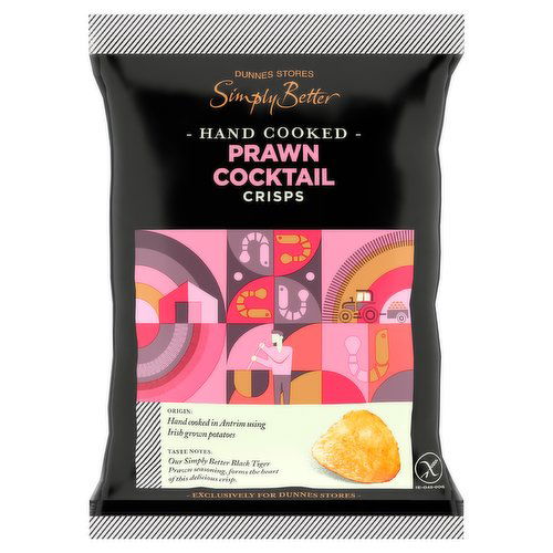 Dunnes Stores Simply Better Hand Cooked Prawn Cocktail Crisps 40g ...