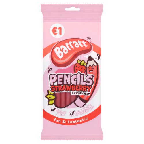 Barratt Pencils Strawberry Flavour Candy 80g - Dunnes Stores