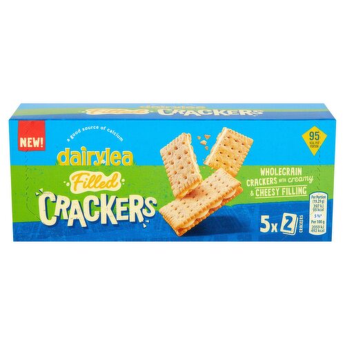 Dairylea Filled Crackers Cheesy Snack 5 pack Multipack 96.4g (5 x 19.2g ...