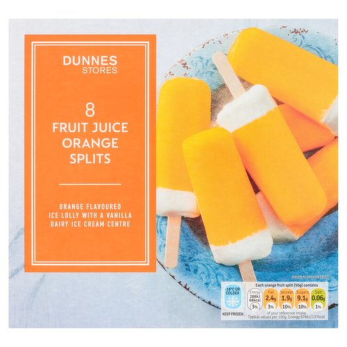Dunnes Stores Fruit Orange Splits 8 x 50g (400g) - Dunnes Stores
