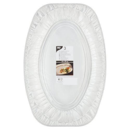 Pap Star 3 Aluminium Serving Trays - Dunnes Stores
