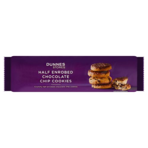 Dunnes Stores Half Enrobed Chocolate Chip Cookies 150g - Dunnes Stores