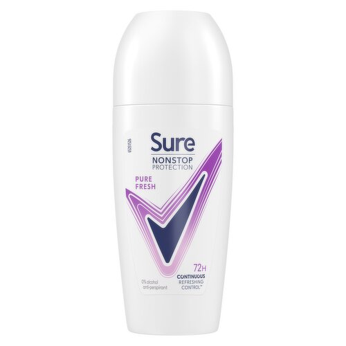 Sure Nonstop Protection Pure Fresh Anti-Perspirant Roll On 50 ml ...