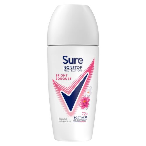 Sure Nonstop Protection Anti-Perspirant Roll On Bright Bouquet 50 ml ...