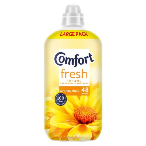 Comfort Fresh Fabric Conditioner Sunshiny Days 48 washes (1.44 L ...
