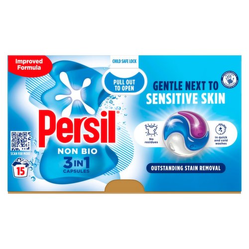 Persil 3 in 1 Non Bio Capsules 15 Washes 316.5g - Dunnes Stores