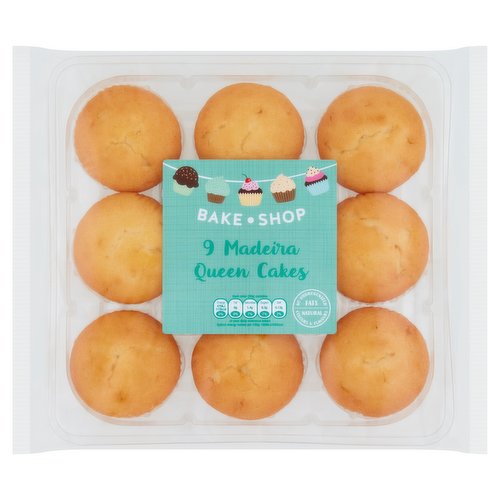 Bake Shop 9 Madeira Queen Cakes 200g - Dunnes Stores