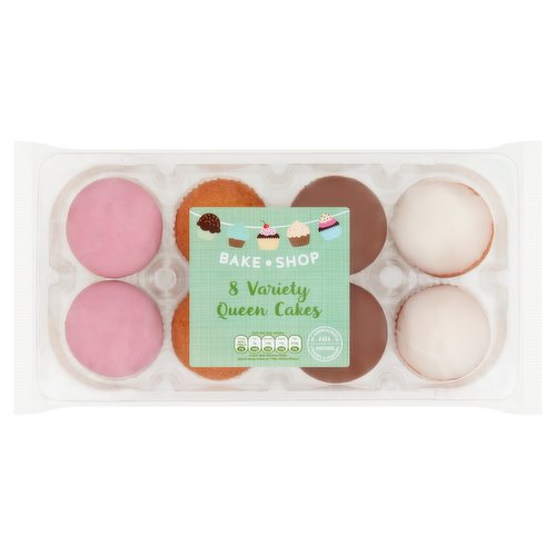 Bake Shop 8 Variety Queen Cakes 210g - Dunnes Stores