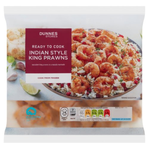 Dunnes Stores Ready to Cook Indian Style King Prawns 270g - Dunnes Stores