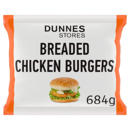 Dunnes Stores Breaded Chicken Burgers 684g - Dunnes Stores