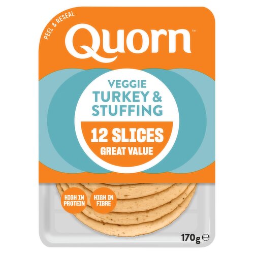Quorn Veggie Turkey and Stuffing Slices 170g - Dunnes Stores
