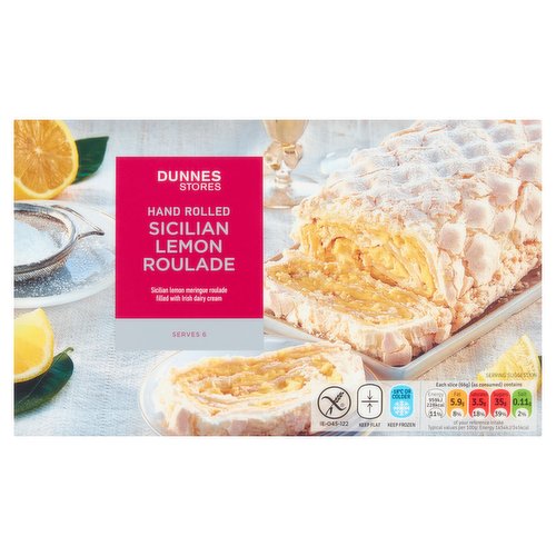 Dunnes Stores Hand Rolled Sicilian Lemon Roulade 400g - Dunnes Stores
