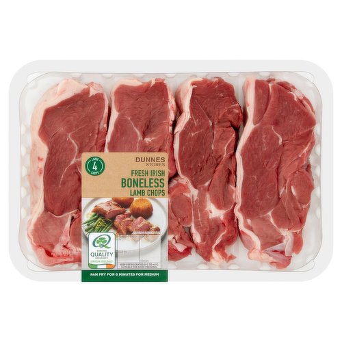 Dunnes Stores 4 Fresh Irish Boneless Lamb Chops 480g - Dunnes Stores