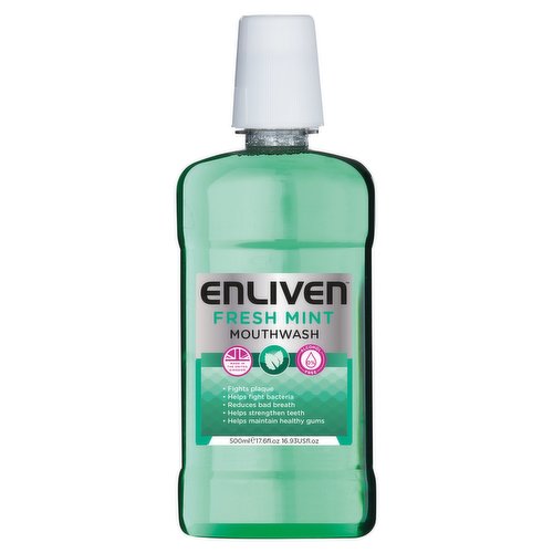 Enliven Fresh Mint Mouthwash 500ml - Dunnes Stores
