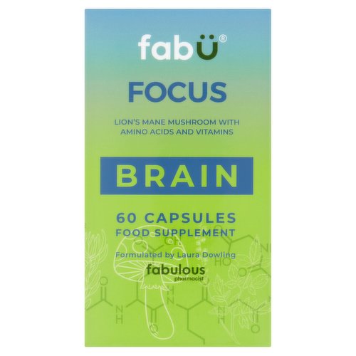 Fabü Focus Brain 60 Capsules 43g - Dunnes Stores