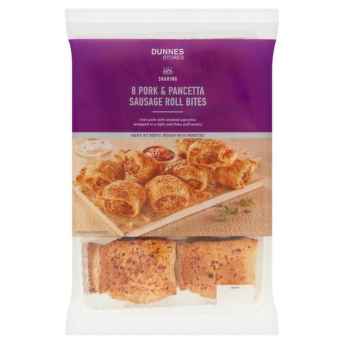 Dunnes Stores 8 Pork & Pancetta Sausage Roll Bites 520g - Dunnes Stores