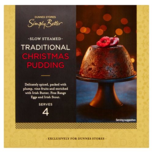 Dunnes Stores Simply Better Traditional Christmas Pudding 454g - Dunnes ...