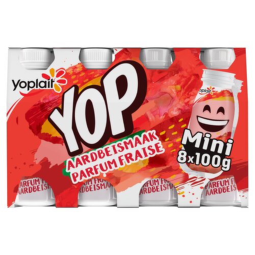 Yoplait Yop Strawberry Flavour Yogurt Drink 8 x 100g (800g) - Dunnes Stores