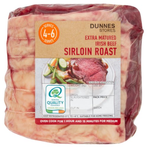 Dunnes Stores Extra Matured Irish Beef Sirloin Roast 1kg - Dunnes Stores