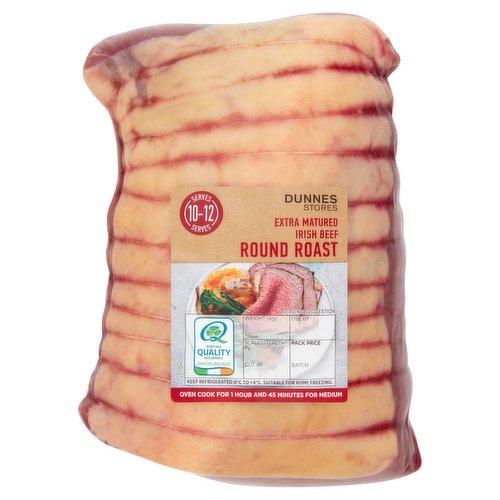 Dunnes Stores Extra Matured Irish Beef Round Roast 2kg - Dunnes Stores