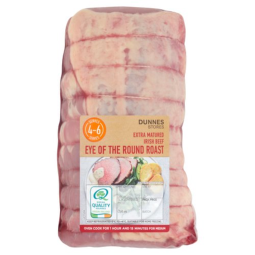 Dunnes Stores Extra Matured Irish Beef Eye of the Round Roast 1kg ...
