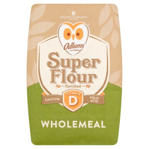 Odlums Fortified Super Flour Wholemeal 1kg - Dunnes Stores