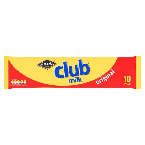 Jacob's Original Club Milk 10 x 22g (220g) - Dunnes Stores