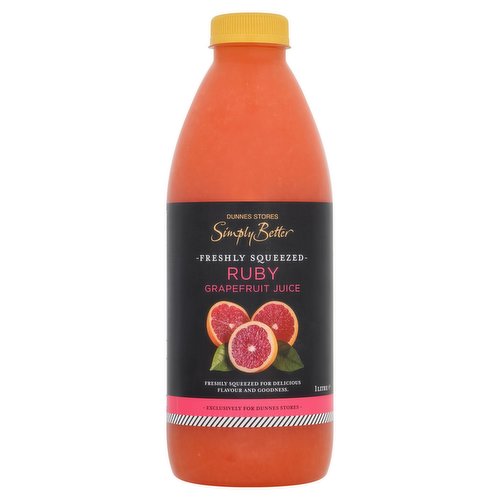 Dunnes Stores Simply Better Freshly Squeezed Ruby Grapefruit Juice 1 Litre - Dunnes Stores