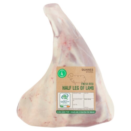 Dunnes Stores Fresh Irish Half Leg of Lamb 1.1kg - Dunnes Stores