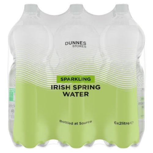Dunnes Stores Sparkling Irish Spring Water 6 x 2 Litre - Dunnes Stores