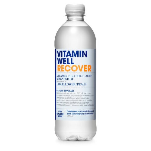 Vitamin Well Recover with Flavour of Elderflower / Peach 500ml - Dunnes ...