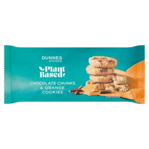 Dunnes Stores Plant Based Chocolate Chunks & Orange Cookies 140g ...