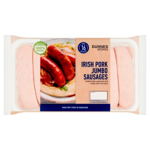 Dunnes Stores 16 Irish Pork Jumbo Sausages 800g - Dunnes Stores