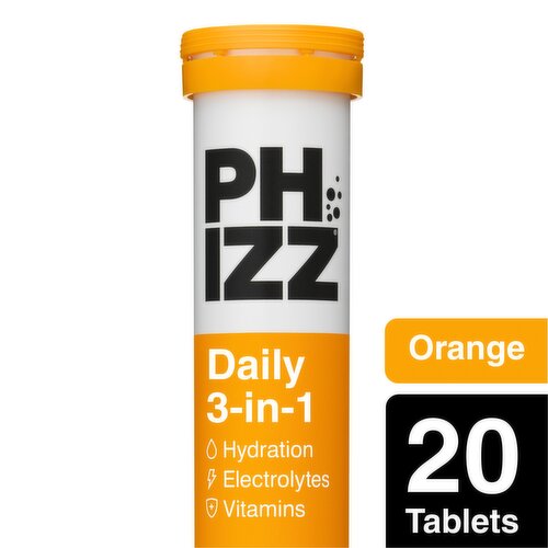 Phizz Daily 3-in-1 Orange Hydration, Electrolytes & Vitamins ...