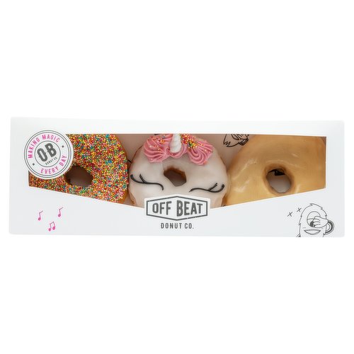 Off Beat Donut Co. 3 Classic Donuts - Dunnes Stores