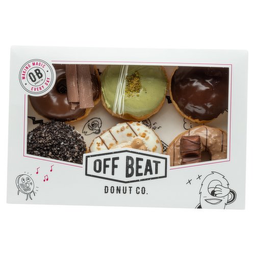Off Beat Donut Co. 6 Prepacked Premium Donuts - Dunnes Stores