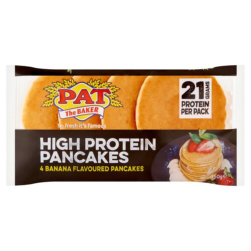 Pat the Baker 4 High Protein Banana Flavoured Pancakes 150g - Dunnes Stores