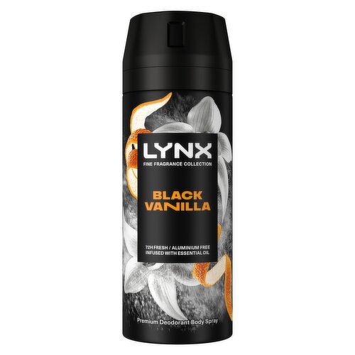 Lynx Fine Fragrance Collection Premium Body Spray Black Vanilla 150 ml ...