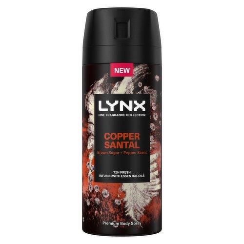Lynx Fine Fragrance Collection Premium Deodorant Bodyspray Copper ...