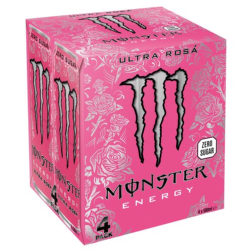 Monster Energy Ultra Rosa 4 x 500ml - Dunnes Stores
