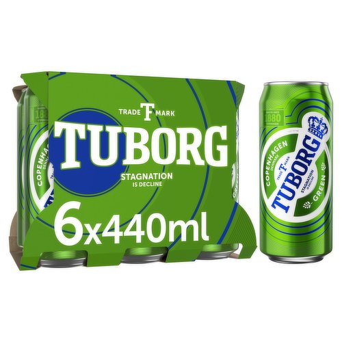 Tuborg Lager Beer 6x440ml Can - Dunnes Stores