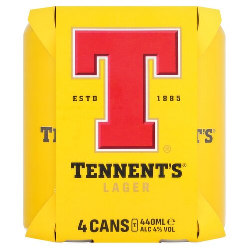 Tennent's Lager 4 x 440ml - Dunnes Stores