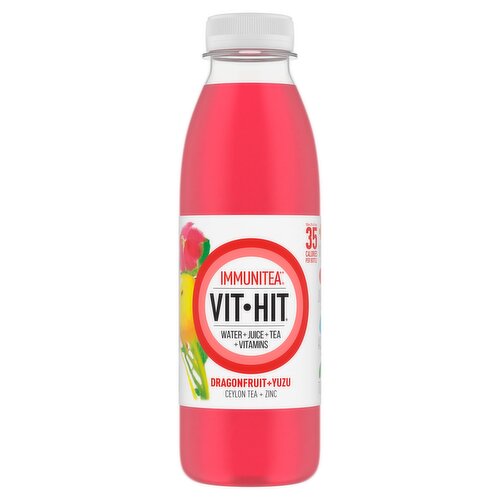 Vit Hit Dragonfruit+Yuzu Ceylon Tea + Zinc 500ml - Dunnes Stores
