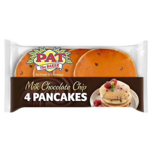 Pat the Baker 4 Milk Chocolate Chip Pancakes 150g - Dunnes Stores