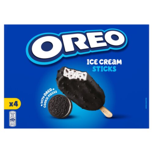 Oreo 4 Ice Cream Sticks with Oreo Cookie Pieces 360ml - Dunnes Stores