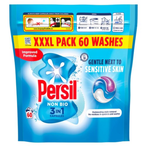 Persil Non Bio 3 in 1 Capsules 60 Washes - Dunnes Stores