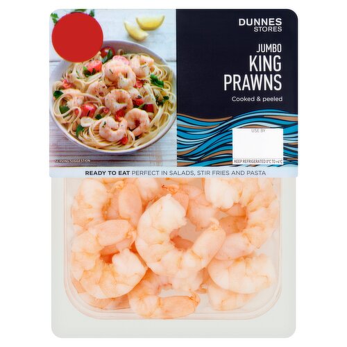 Dunnes Stores Cooked & Peeled Jumbo King Prawns 140g - Dunnes Stores