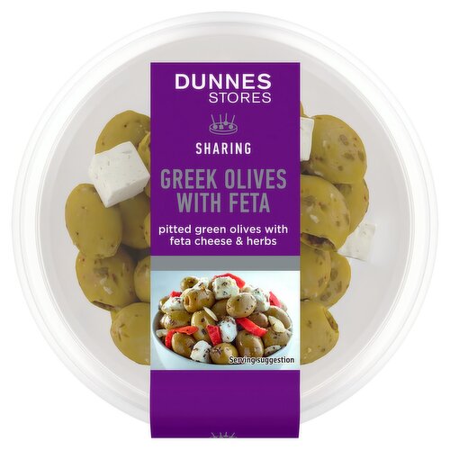 Dunnes Stores Greek Olives with Feta 230g - Dunnes Stores