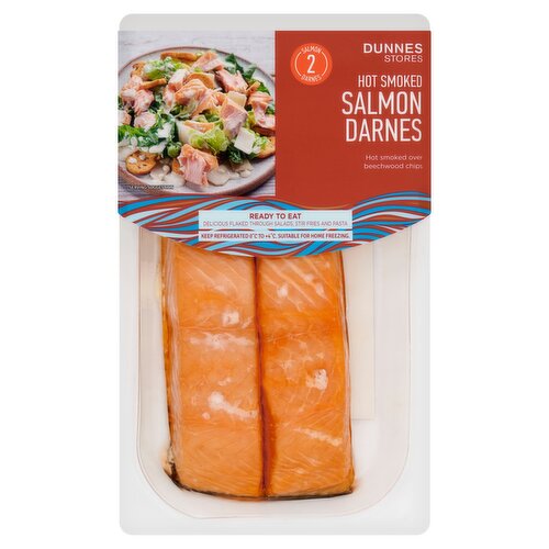Dunnes Stores 2 Hot Smoked Salmon Darnes 185g - Dunnes Stores